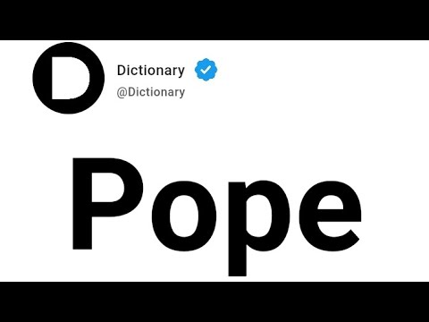 Pope Meaning In English