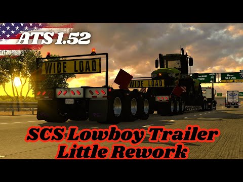 Steam Community :: Video :: ATS Mods 1.52 | SCS Lowboy Trailer Little ...