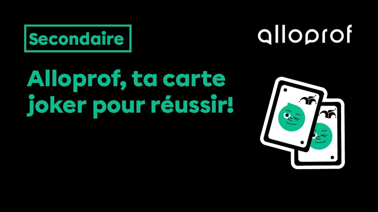 Donner le gout d’Alloprof en 2 minutes | Alloprof