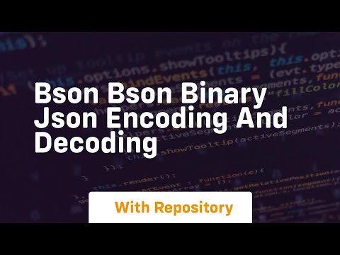 bson BSON Binary JSON Encoding and Decoding