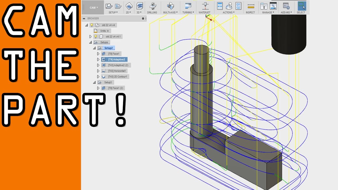 Fusion 360 Beginner CAM Tutorial!   FF63