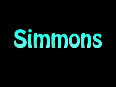 Learn How To Pronounce Simmons