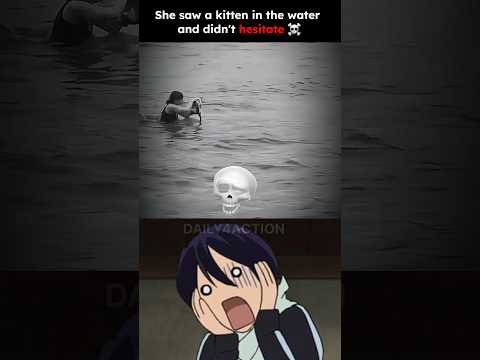 She saw a kitten in the water πβ‘οΈ|| #usa #quotes #mindset #motivation #viral #success