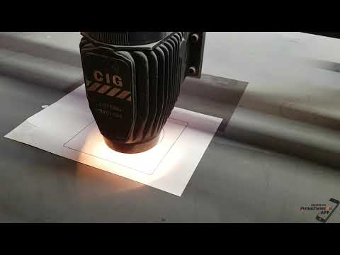 Profile Cutter (optical head) 1 plasma head, 2 oxy heads