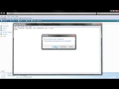 How To Create A Run Batch File For a Bukkit Server