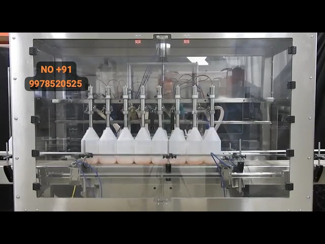 Oil Dropper Filling Machine - Automatic 12 Head Coconut Oil Filling ...