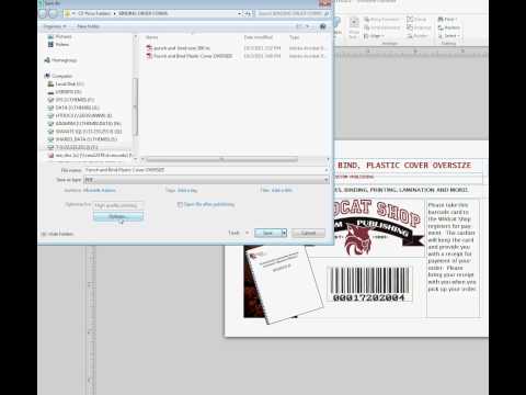 Saving a File to PDF from Microsoft Publisher
