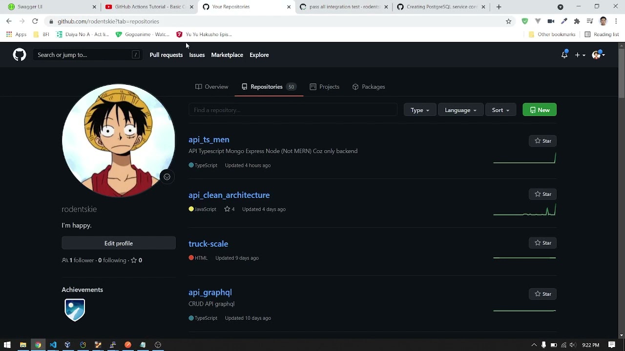 [DevOps] Github Actions CI With Unit and Integration Tests