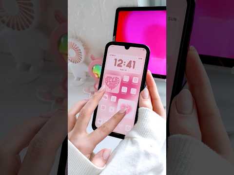 make your homescreen aesthetic ???? pink theme *tutorial* ♡ samsung galaxy