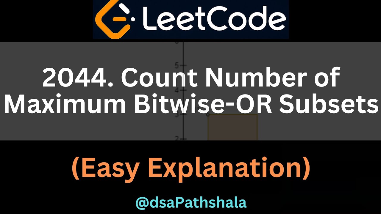 Leetcode 2044 | Count Max Bitwise OR Subsets | Bit Manipulation + Recursion + Backtracking | Java