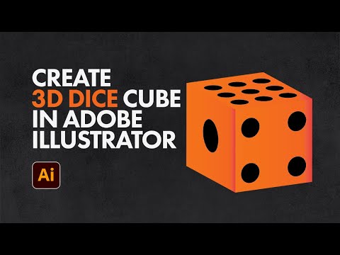 3D Dice Cube Design Video Process | Adobe Illustrator
