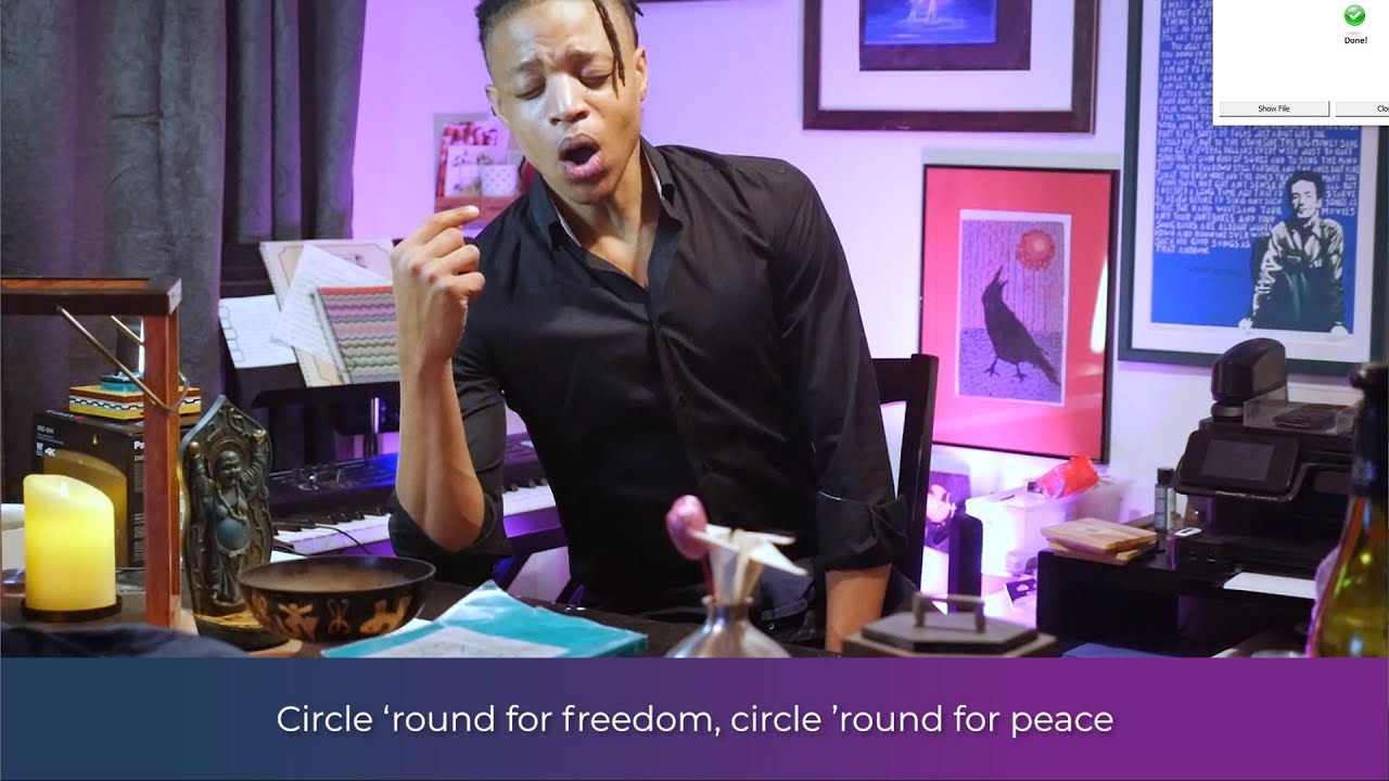 Singing: Circle Round for Freedom