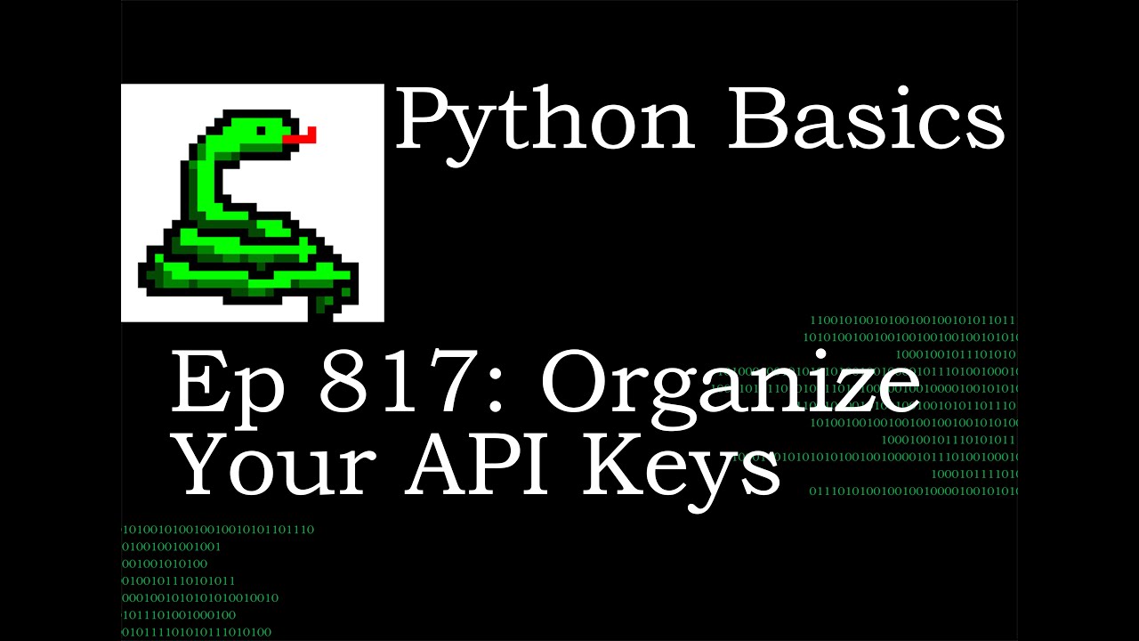 Python Basics Tutorial API Key Management || Ameritrade API Part 4 || Stock Screener
