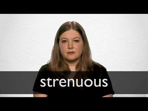 How to pronounce STRENUOUS in British English