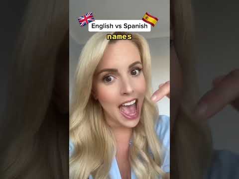 πͺπΈ What would be the Spanish version of your name? π¬π§ #spanish #learnspanish #names #bilingual