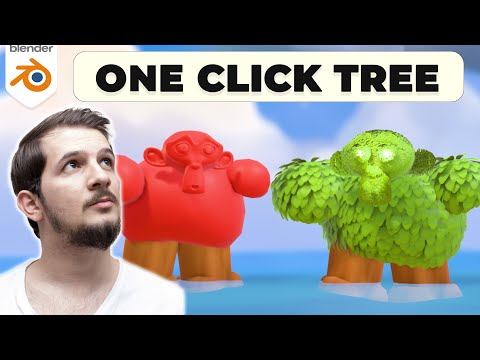 How I Made a Cartoon Tree in 3D So Fast!