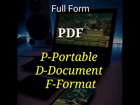 PDF full form