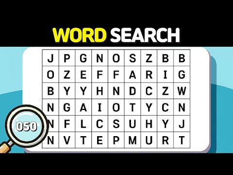 Only 10% can find it all !! | Find the Hidden Word | Word Search | Dementia Prevention | 050