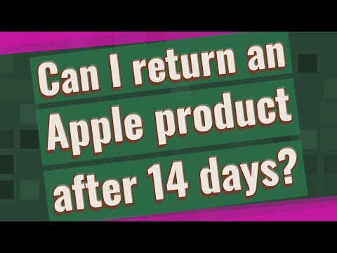 Can I return an Apple product after 14 days?