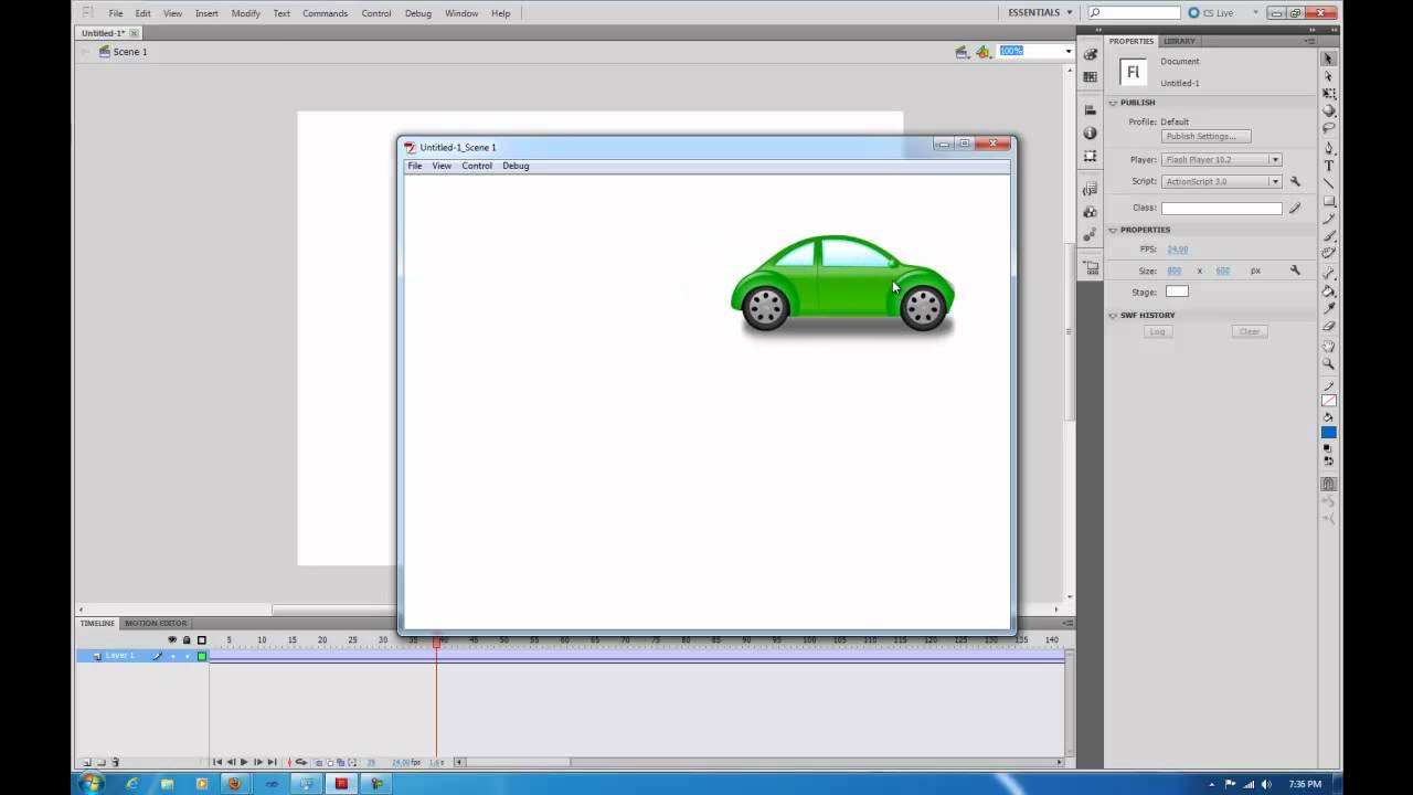 Basic Animation - Flash CS5