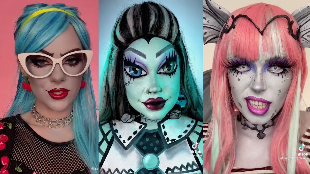 MONSTER HIGH MAKEUP | TIKTOK HALLOWEEN COMPILATION | SFX MAKEUP POV