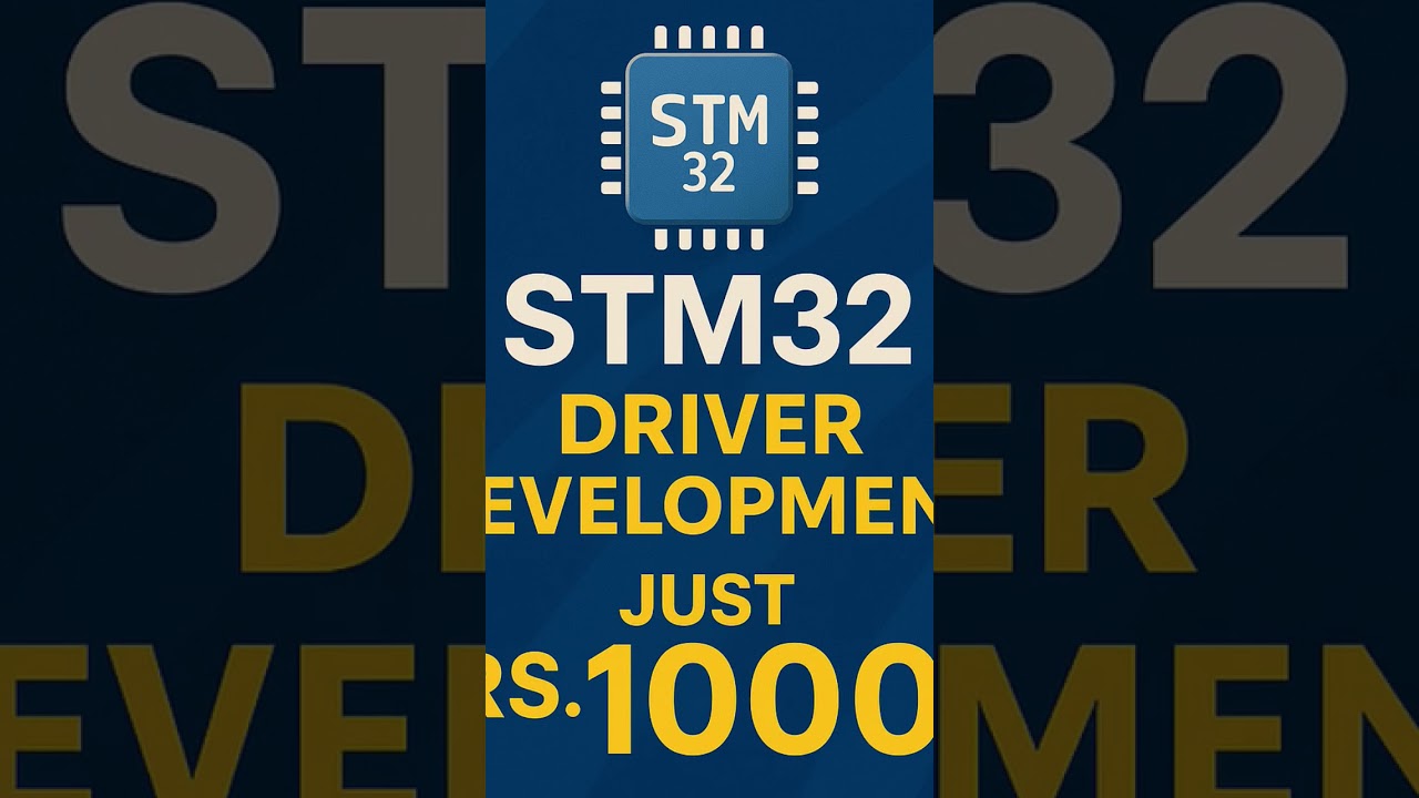 STM32 Driver Development full course|| It includes GPIO,SPI,I2C and UART Drivers