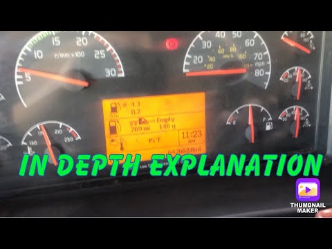 Volvo VNL VT VN Dash Cluster Menu Guide