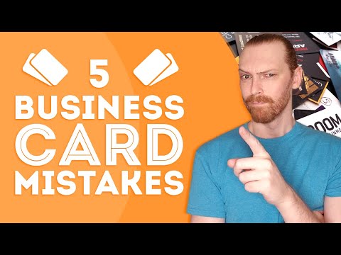 5 Business Card Design Mistakes to Avoid | Business Card Design Tips