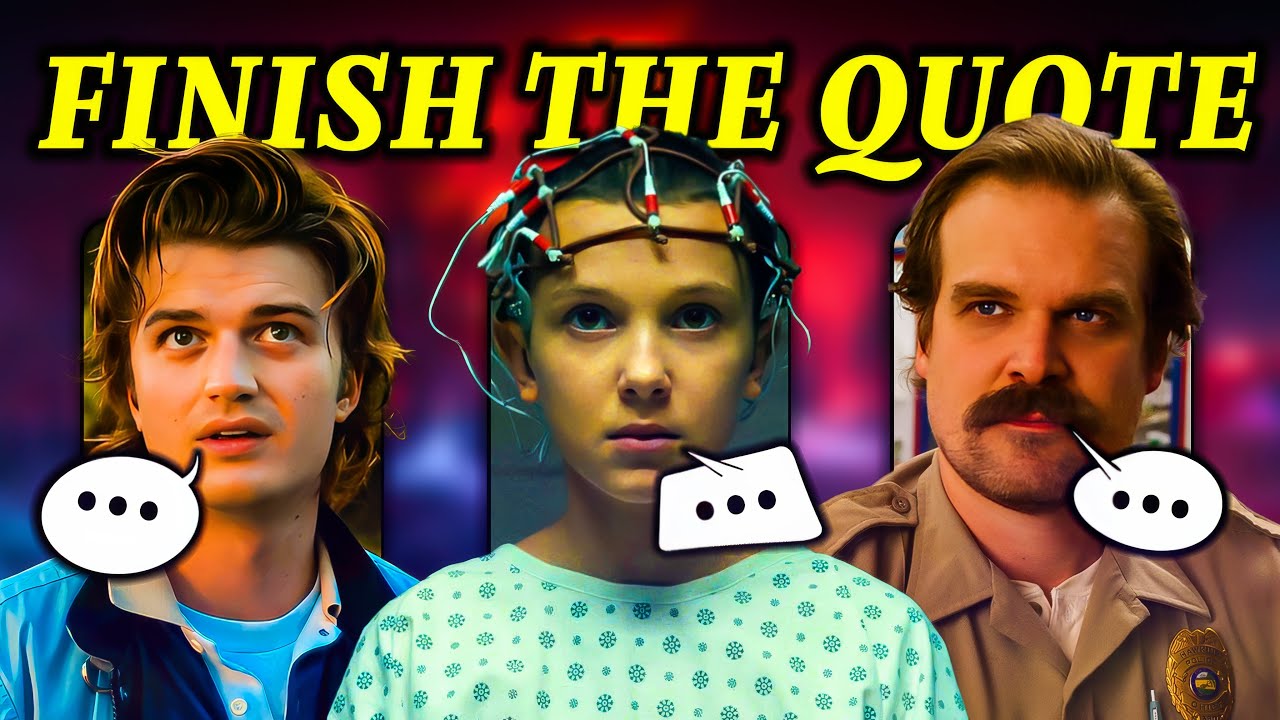 Can You Finish The STRANGER THINGS Quote? | TV Show Trivia Quiz