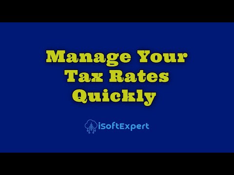 Manage Your Tax Rates Quickly | Sellventory Tax Master Tutorial