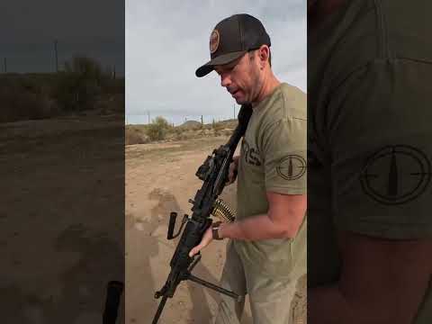 9mm out of the saw M249 will blow your lungs out #army #cod #pewpewlife #biden #9mm #m249