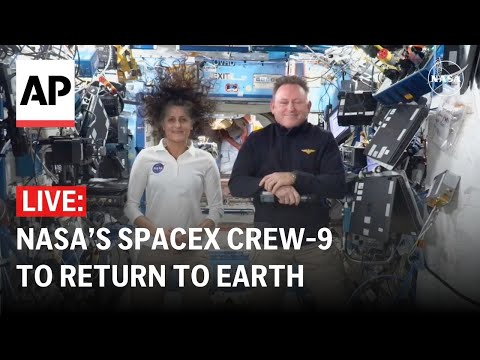 LIVE: NASA’s stuck astronauts prepare to return to Earth on SpaceX crew capsule
