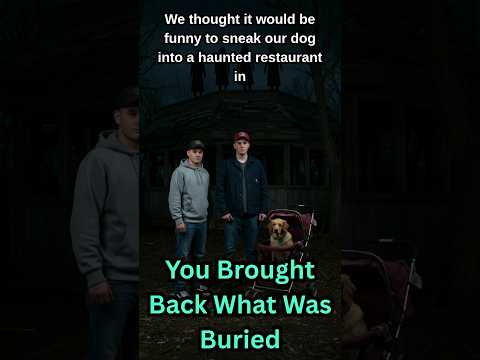 We Tried to Sneak Dog into Haunted Restaurant in Baby Stroller... |Real Scary Story| #shorts #horror