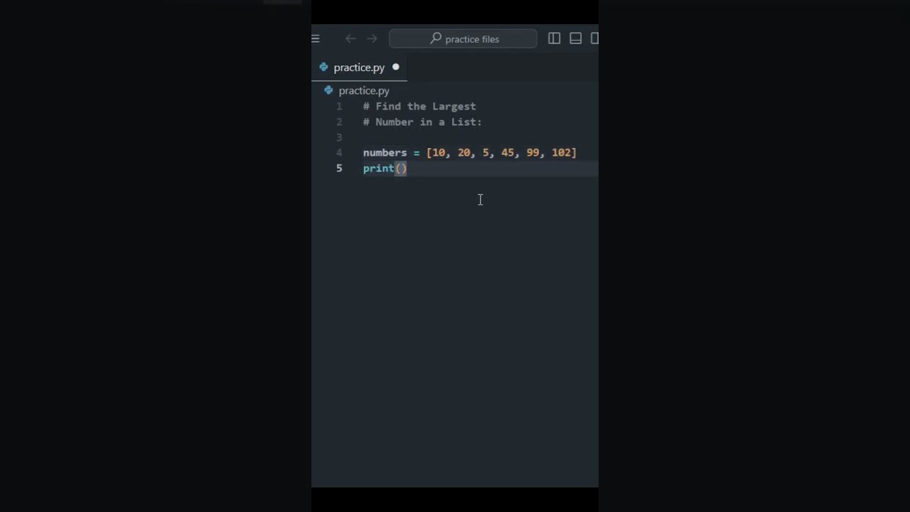 Find the Largest Number | #python #pythonprogramming#coding#learnpython #pythonforbeginners