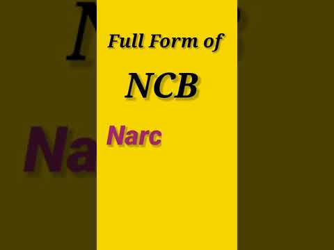 Full form of NCB// NCB