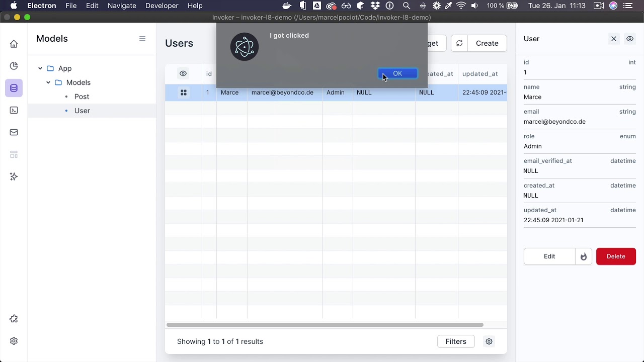 Custom Invoker context menu plugin