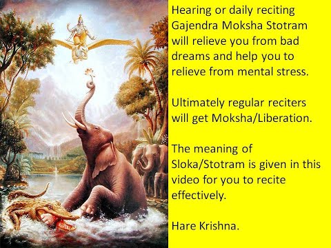 Gajendra Moksha Stotram Meaning in English |Gajendra Moksham part 2 in English | Prayers of Gajendra