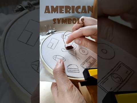 Idea for embroidery, american symbols 🪡#embroidery #handembroidery #crochet #diy #art #stitchland