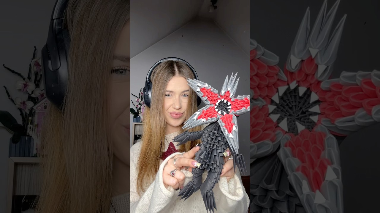 DIY Demogorgon ORIGAMI 3d STRANGER Things