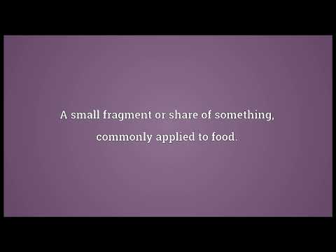 Morsel Meaning