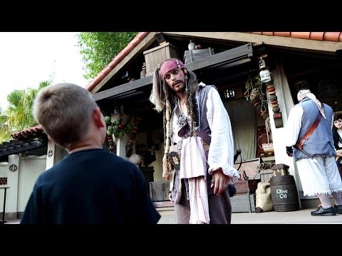 Captain Jack Sparrow's Pirate Tutorial at Magic Kingdom Full Show