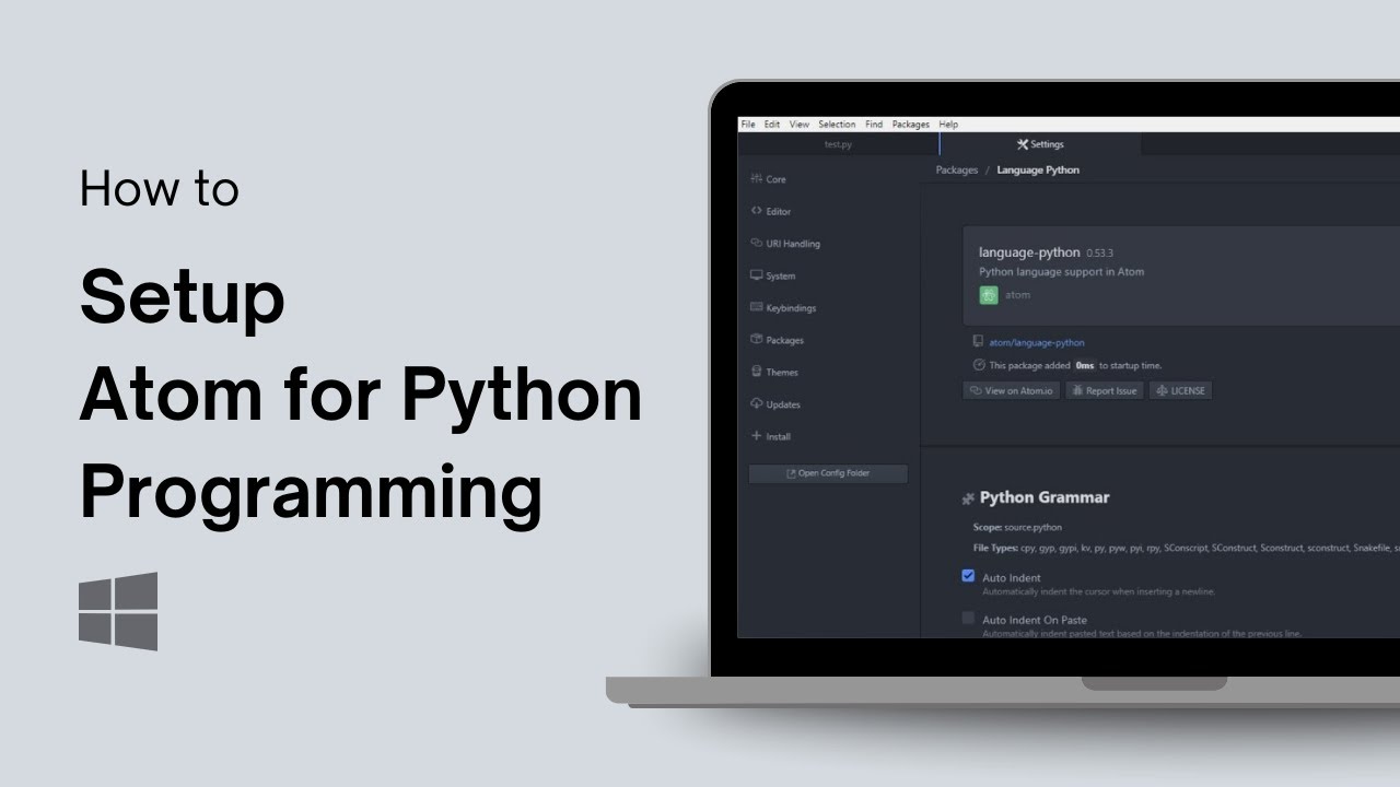 How to Setup Atom for Python Programming on Windows 10