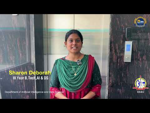 B.Tech. Artificial Intelligence & Data Science | ESEC | Tamil Nadu