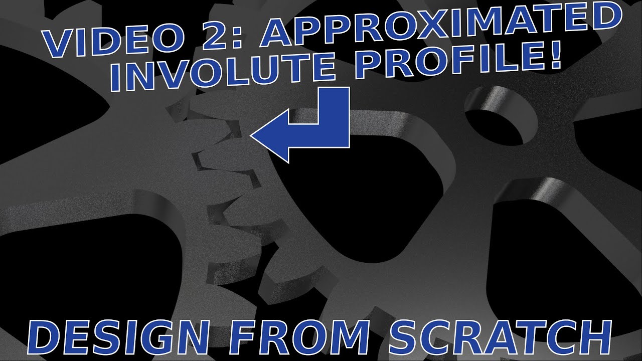 Model Involute Gears Method 2: Approximated Involute Profile |JOKO ENGINEERING|