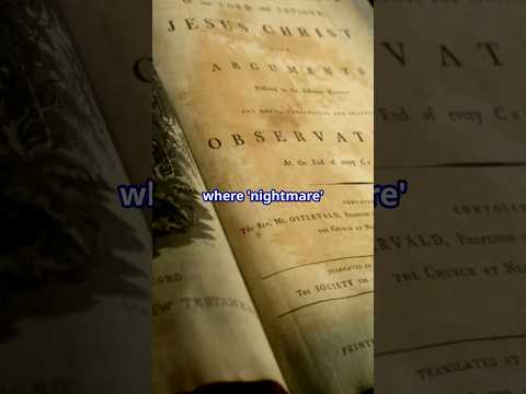 Origin of Nightmare. Subscribe for more! #etymology #languagelovers #wordorigins #facts