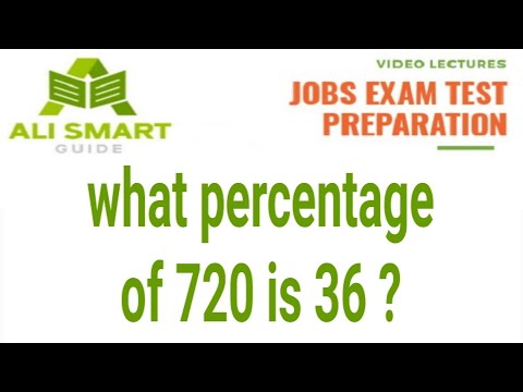 what percentage of 720 is 36 ?
