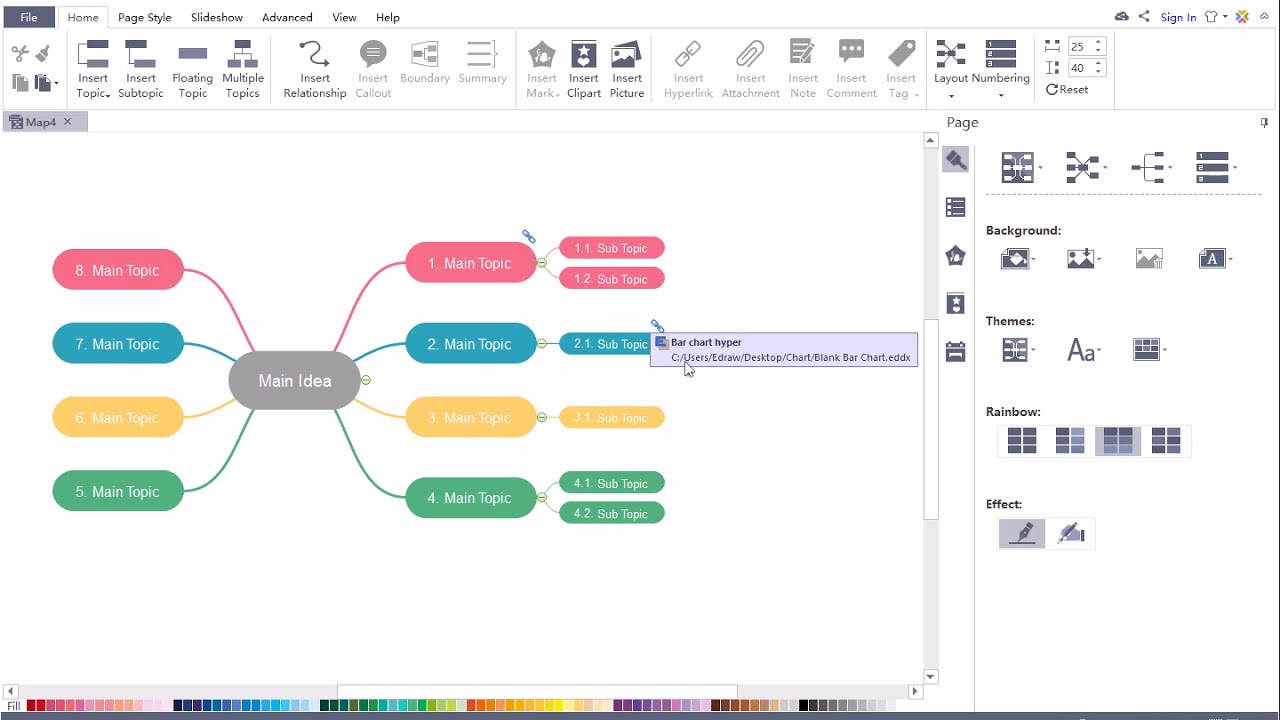 EdrawMind (formerly MindMaster) Tutorial - How to Insert Hyperlink and Attachment to Your Mind Map