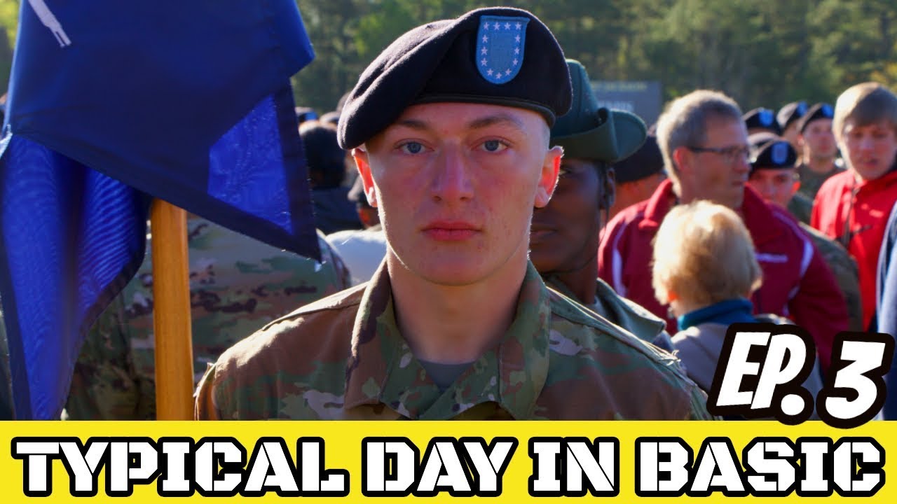 ARMY BASIC TRAINING: Typical Day in Army Basic Training Ep.3