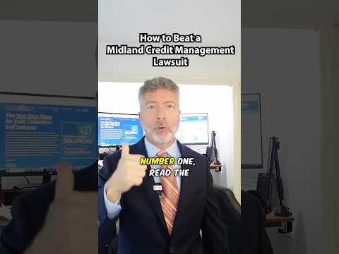 How to beat a Midland Credit Management lawsuit! #debtcollection #debtsettlement #lawyeradvice
