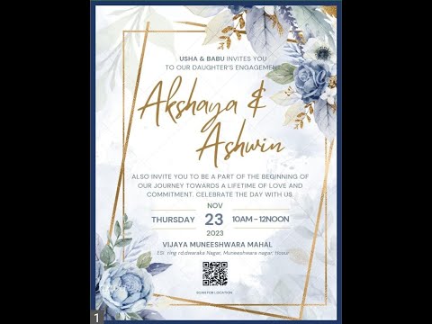 Akshaya & Ashwin - Engagement